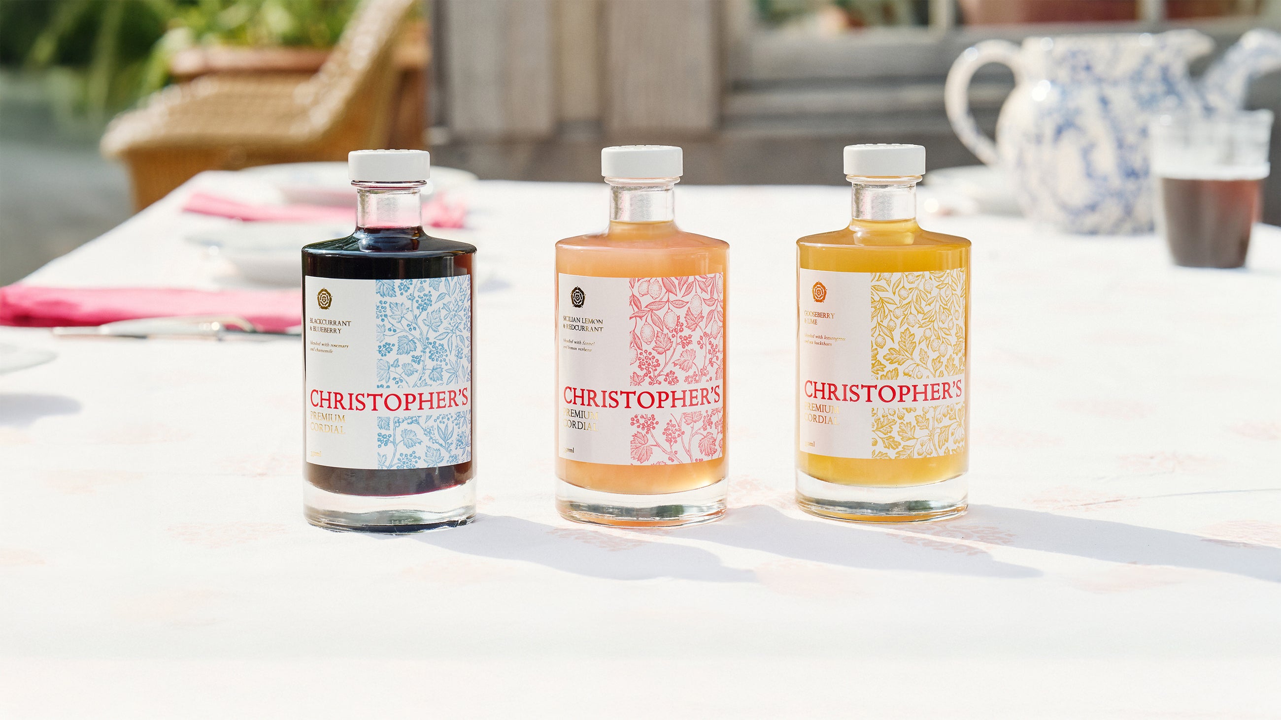 Christopher’s Premium Cordials – Pure Fruit, Organic Botanicals, 100%